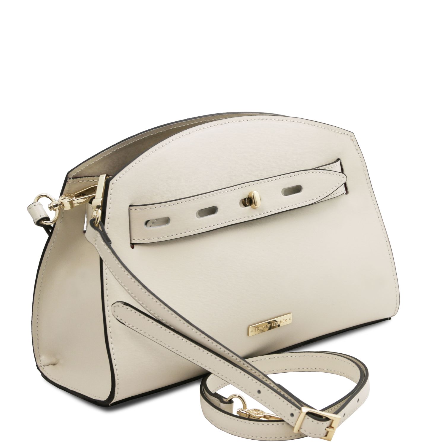 Lisa Leather Handbag Beige TL142312